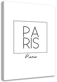 Gario Obraz na plátně Nápis Paris Rozměry: 40 x 60 cm