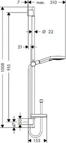 Hansgrohe Raindance Select S - Sprchová souprava 120 | 3 proudy | chro