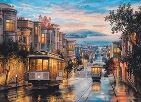 EUROGRAPHICS Puzzle Tramvajové nebe / 1000 dílků / 67,6 × 48,9 cm