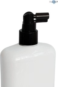 Dávkovač na mýdlo 400 ml bílý s černým sprejem LIMA