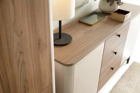 Moderní obývací sestava AURORA 1, ořech + cashmere
