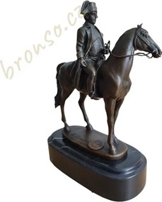 Napoleon na koni - bronzová socha, signováno A. Canova