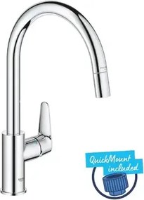 Grohe - Dřezová baterie s výsuvnou koncovkou, chrom