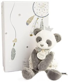 Doudou Dárková sada - plyšová hračka panda 20 cm