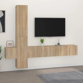 5dílný set TV skříněk dub sonoma kompozitní dřevo 3114248