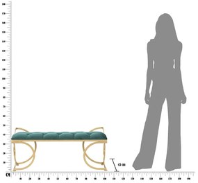 Zelená lavice Mauro Ferretti Luxy