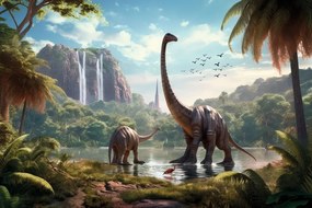 Tapeta neodhalená země dinosaurů - 375x250