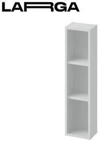 Cersanit Larga, vysoká otevřená závěsná skříňka modulární 80x20cm, šedá, S932-096