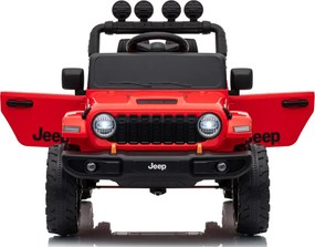 LEAN CARS Akumulátorové vozidlo Jeep Rubicon DK-JWR558 24 V, červené