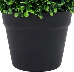 Umělé zimostrázy ve tvaru koule 2 ks s květináči zelené 37 cm 336518