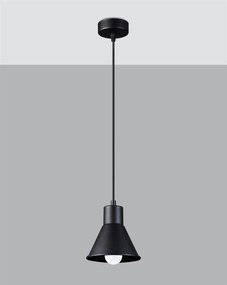 Závěsné svítidlo Taleja 1, 1x černé kovové stínítko