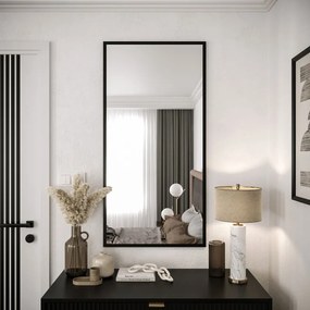 Zrcadlo Narulto 60x140, Barva: černá