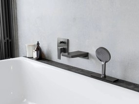 Hansgrohe Metropol, vanová baterie pod omítku, kartáčovaná černá chromová, 32545340