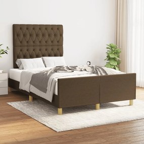 Rám postele bez matrací tmavě šedá 120x190 cm textil 3270537