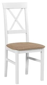 Jídelní židle NILO 14 Tkanina 3B Bílá