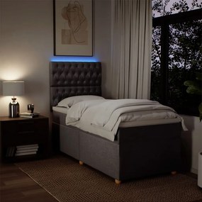 Box spring postel s matrací taupe 80x200 cm textil 3293418