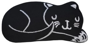 SCANquilt pletený polštářek CAT černošedá 30 x 50 x 5 cm
