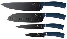 Sada nožů s nepřilnavým povrchem 4 ks Aquamarine Metallic Line