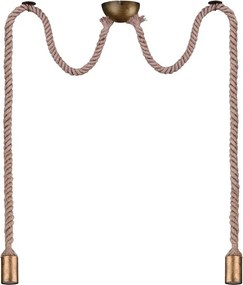 Závěsné svítidlo v mosazné barvě ø 12 cm Rope – Trio
