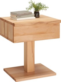 XXXLutz NOČNÍ STOLEK, jádrový buk, barvy buku, 51/60/38,5 cm Linea Natura - 001507002308