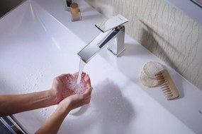 Hansgrohe Tecturis E, páková umyvadlová baterie 110 EcoSmart+, chromová, HAN-73011000