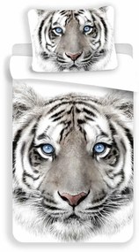 Jerry Fabrics Povlečení fototisk White Tygr 140x200, 70x90 cm