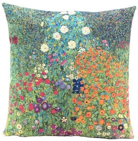Gobelínový povlak na polštář  -  Flower Garden by Klimt