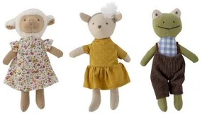 Dětská textilní hračka Animal Friends - set 3 ks Bloomingville
