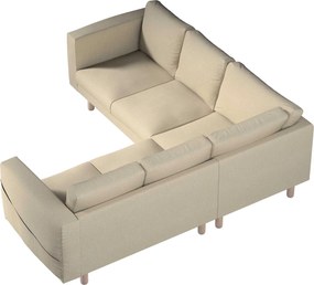 Potah na pohovku IKEA Norsborg rohová 4-místná barva béžová látka pletený vzor