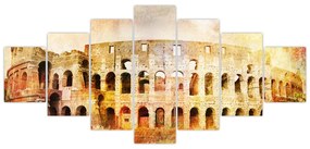 Obraz - Digitální malba, koloseum, Řím, Itálie (210x100 cm)
