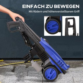 5dílný vysokotlaký čistič s válci 1800W