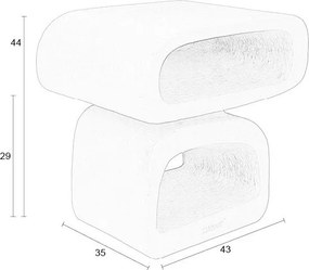 Odkládací stolek 35x43 cm Eddy – Zuiver