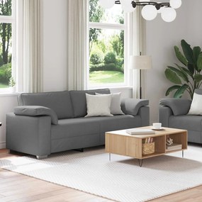 Pohovka 2 ks Tmavě šedá textil 3324741
