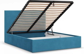 AGroup Čalouněná postel POLLA 160 x 200 cm Barva látky Trinity: Modrá (Trinity 2313)