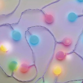 EMOS LED venkovní řetěz - kuličky 4m, multicolor, časovač D5AM01