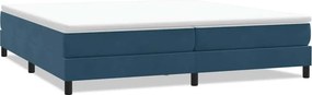 Postel Box Spring bez matrace tmavě modrá 200x210 cm samet 3315847