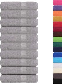 Ručníky do sprchy FROGN 10 ks šedé 70x140 cm 360 g/m² 136835