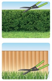 Nůžky na živý plot s vlnitým ostřím, 540mm, HCS