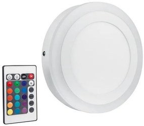 Stropní světlo ledvance - led rgb stmívatelné stropní svítidlo led/19w/230v + do