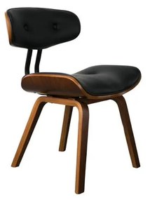 Černá židle Dutchbone Wallnut