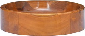 Umyvadlo masivní teak Φ40 x 10 cm 326159