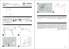 Zrcadlo do koupelny do předsíně a na chodbu na zeď do pokoje do ložnice BELLA 80 x 60 cm s LED osvětlením a zvětšovacím zrcátkem 908-021