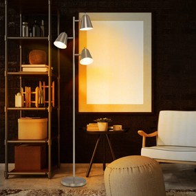 Costway Stojací lampa 163 cm s 3 E27 žárovkami a 360° nastavitelnými stínidly