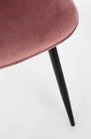 BIZZOTTO Jídelní židle NEW IRELIA růžová se sametovým efektem