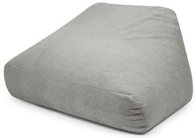 Světle šedý sedací vak z textilie bouclé Sofa Snug – SLOWDOWN