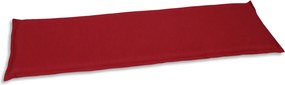 Go-De Textil Zahradní podložka / polštář, vodoodpudivá, nenáročná na údržbu. (podsedák na lavici, 3 místa k sezení, třešňová červená)