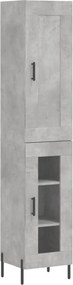 Skříň highboard betonově šedá 34,5x34x180 cm kompozitní dřevo 3200397