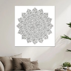 dřevo života Dřevěná mandala Propojení Zvolte rozměr (cm): 60x60, Zvolte barvu dekoru: Bílá