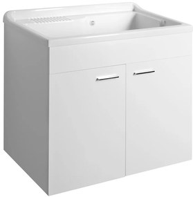 Aqualine skříňka 78 x 70 x 48 cm pod výlevku bílá 57036