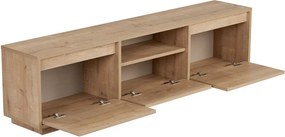 TV stolek v dekoru dubu v přírodní barvě 160x42x30 cm Sentinel – Kalune Design